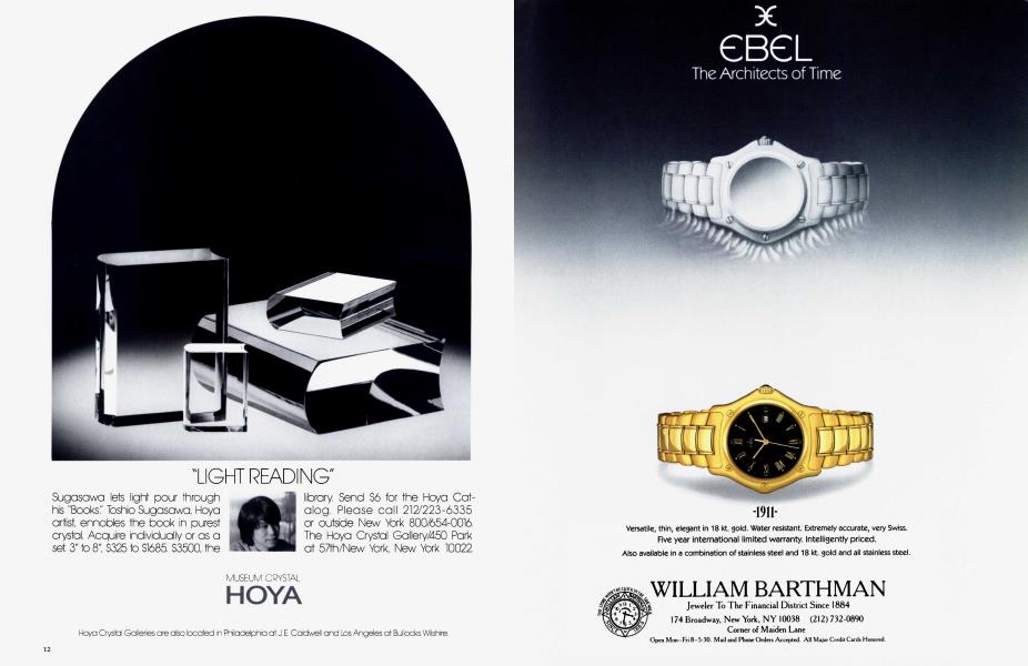 EBEL | Architectural Digest | NOVEMBER 1989