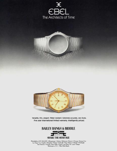 EBEL | Architectural Digest | DECEMBER 1989