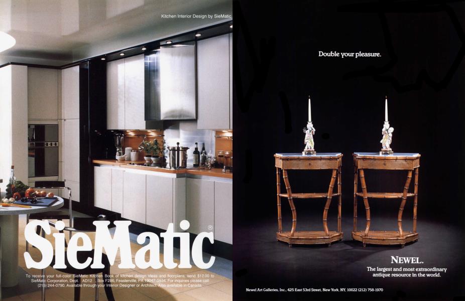 NEWEL. | Architectural Digest | DECEMBER 1989