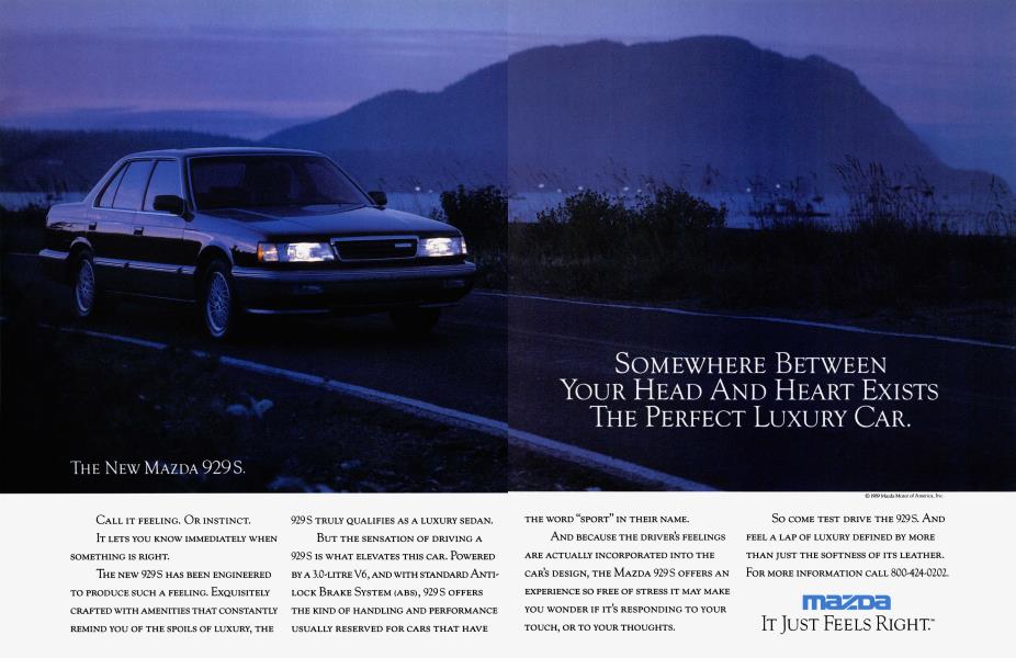 mazda | Architectural Digest | DECEMBER 1989