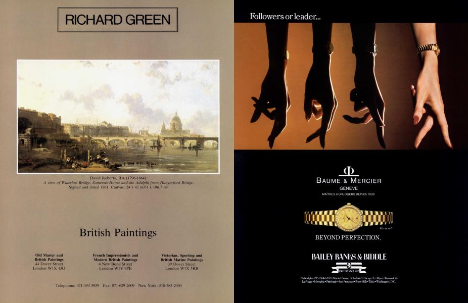 RICHARD GREEN | Architectural Digest | JANUARY 1991