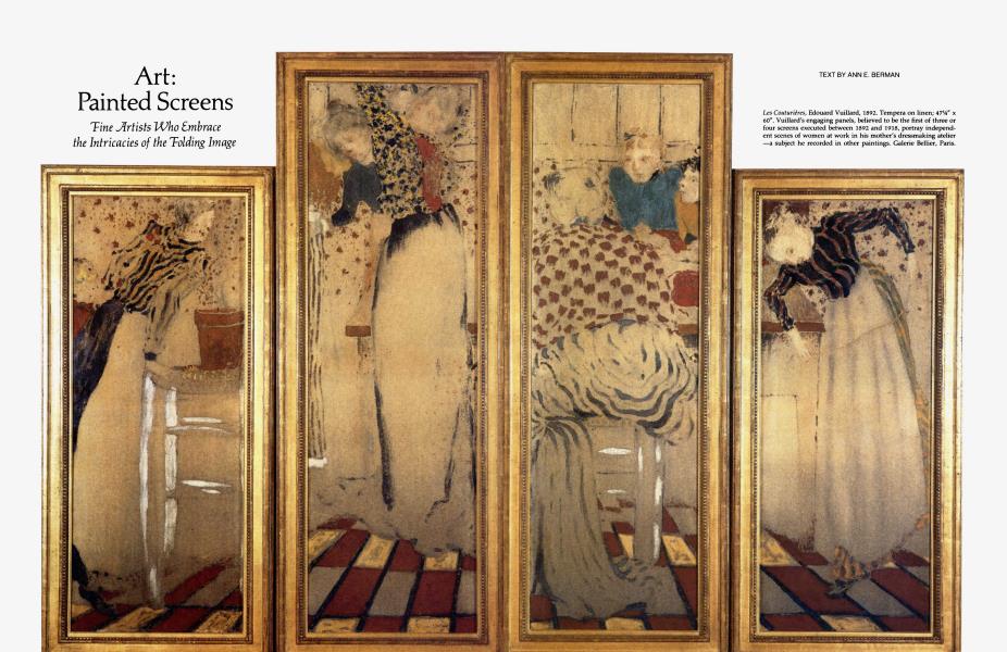 Painted Screens | Architectural Digest | FEBRUARY 1991
