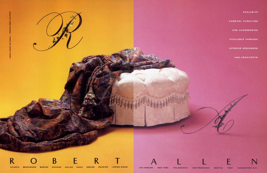 ROBERT ALLEN | Architectural Digest | APRIL 1991