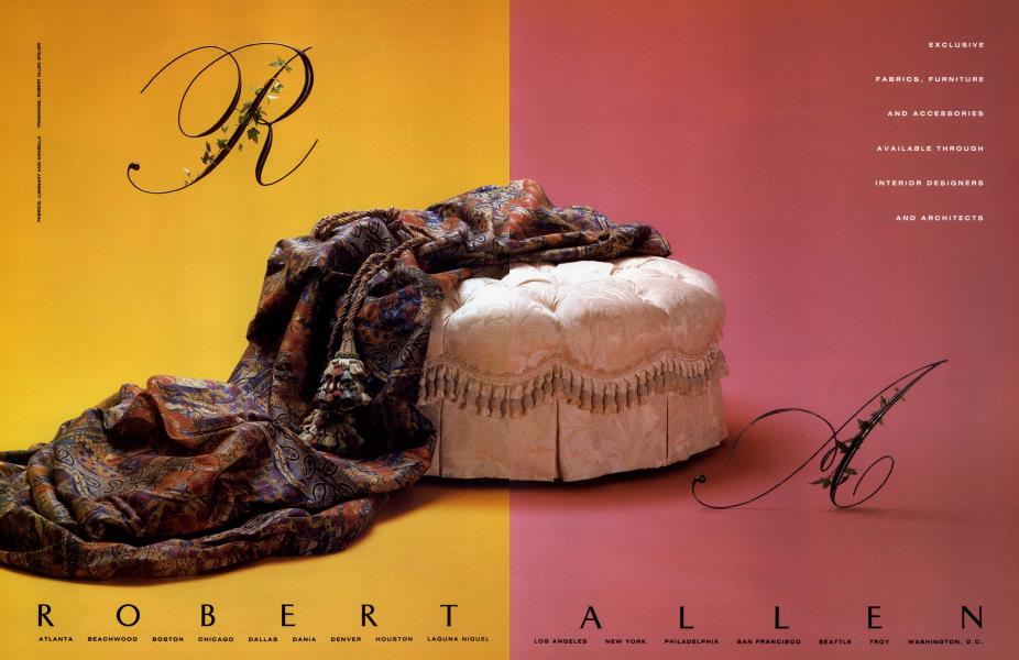ROBERT ALLEN | Architectural Digest | MAY 1991