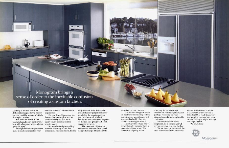 GE Monogram. | Architectural Digest | MAY 1991