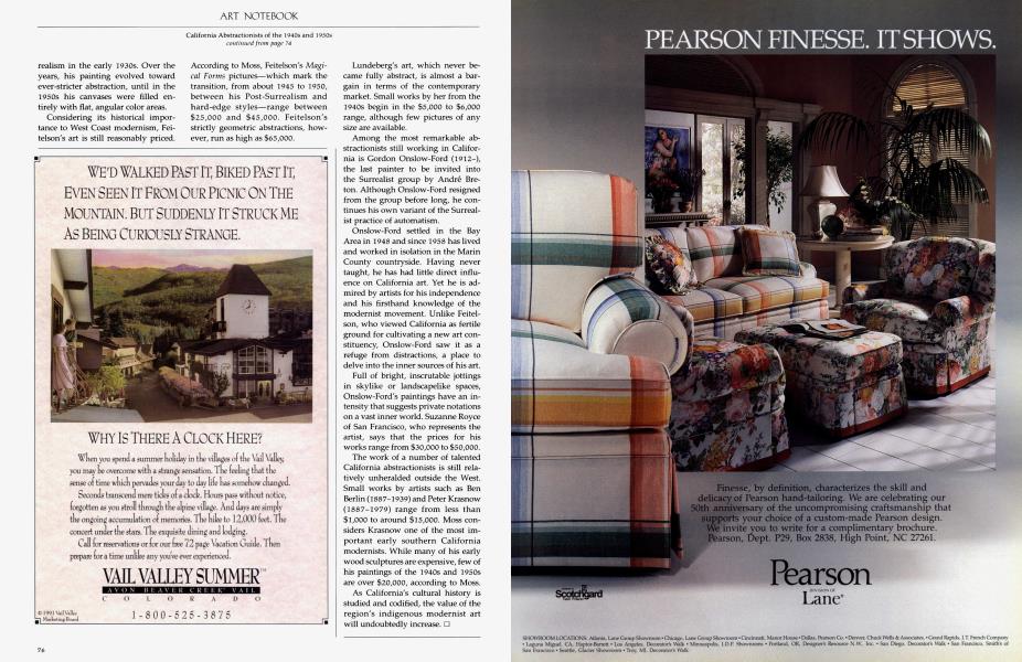 Pearson Lane | Architectural Digest | MAY 1991