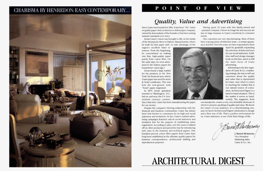 HENREDON | Architectural Digest | JULY 1991