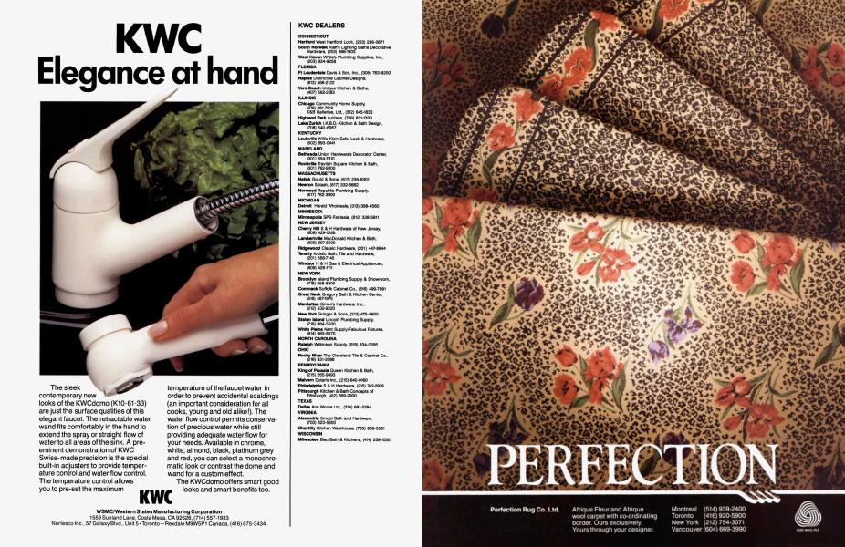 KWC | Architectural Digest | AUGUST 1991