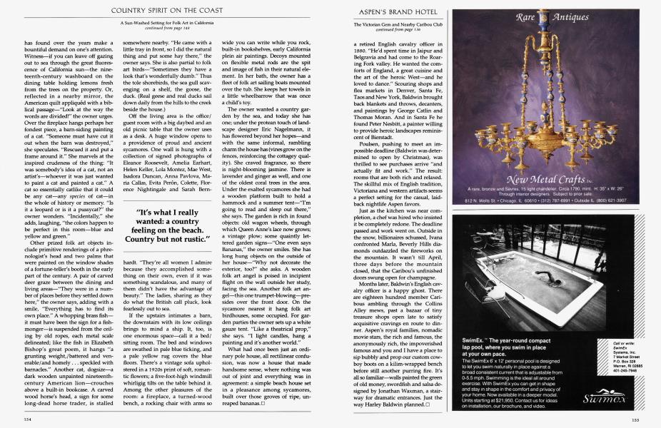 Swimex | Architectural Digest | SEPTEMBER 1991