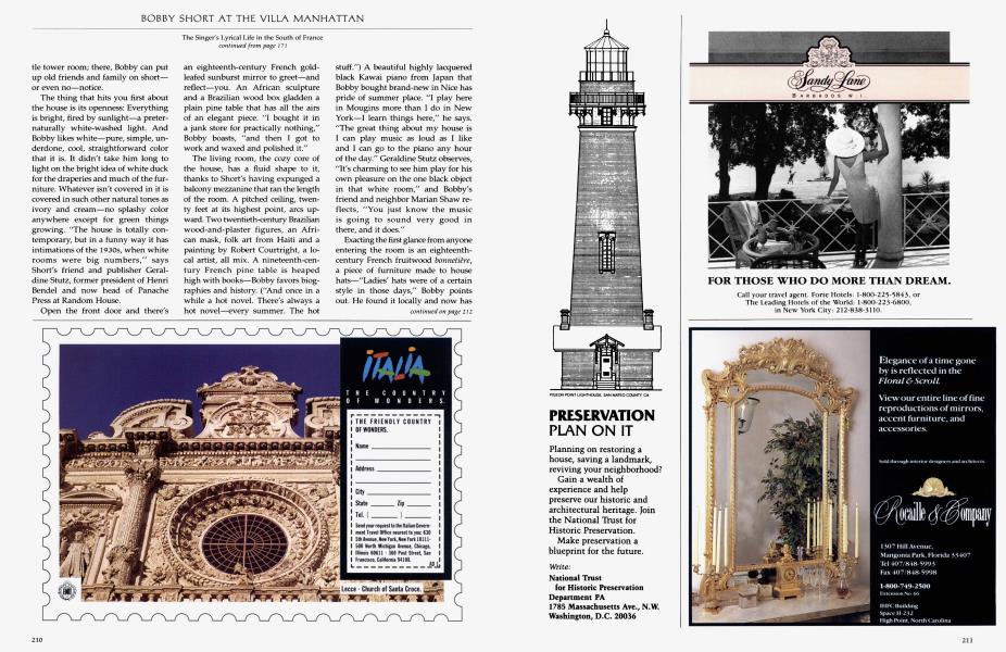Sandy Lane | Architectural Digest | OCTOBER 1991