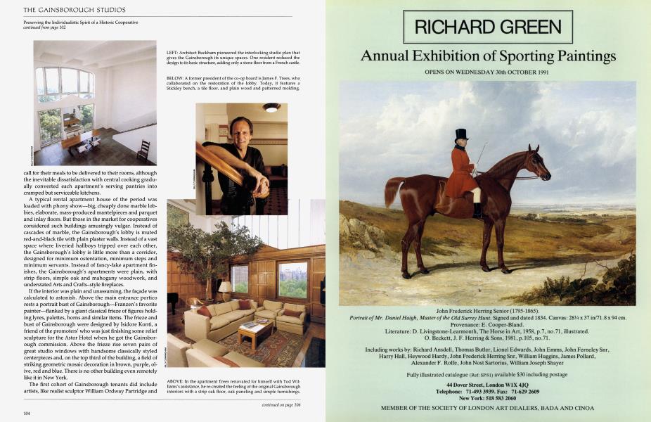 RICHARD GREEN | Architectural Digest | NOVEMBER 1991