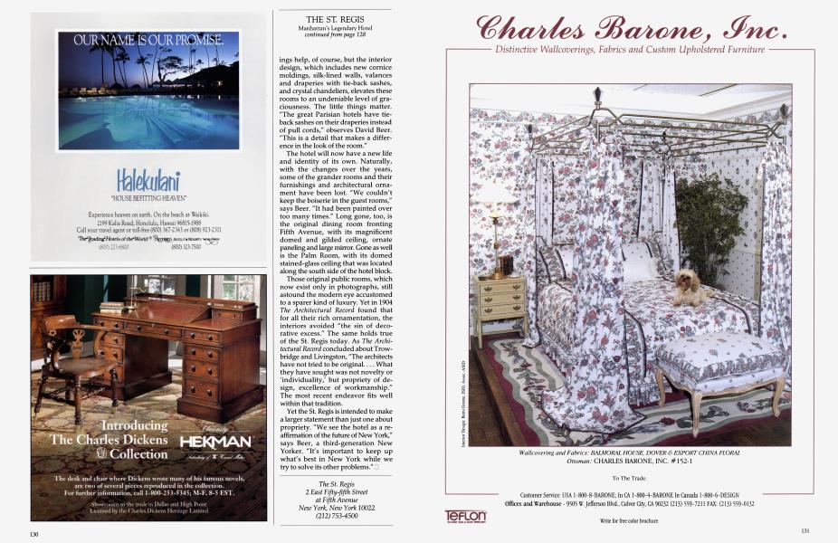 Charles Barone, Inc. | Architectural Digest | NOVEMBER 1991