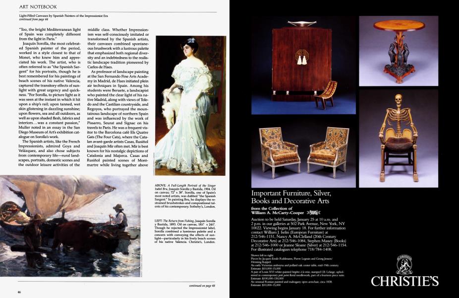 CHRISTIE'S | Architectural Digest | JANUARY 1992