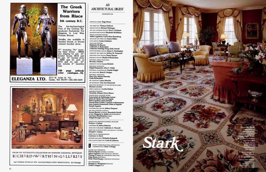 ELEGANZA LTD. | Architectural Digest | JANUARY 1992