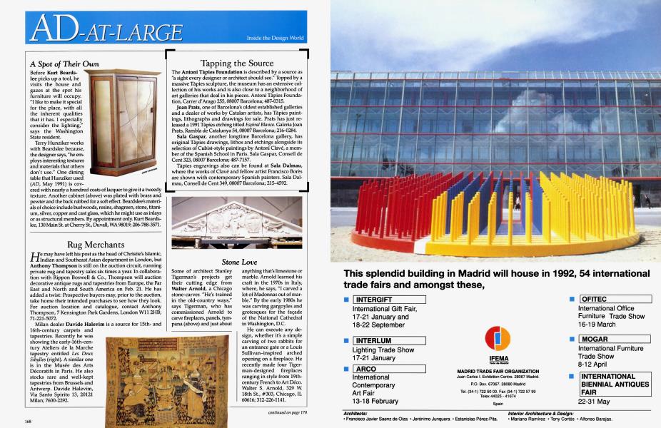 IFEMA | Architectural Digest | JANUARY 1992