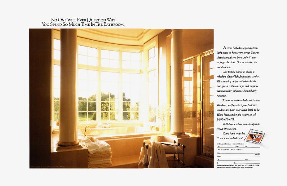 Anderson Windows and Patio Doors | Architectural Digest | FEBRUARY 1992
