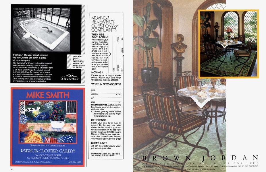 Architectural Digest | Architectural Digest | FEBRUARY 1992