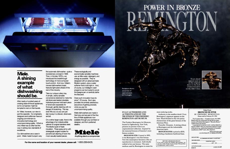 Remington | Architectural Digest | FEBRUARY 1992