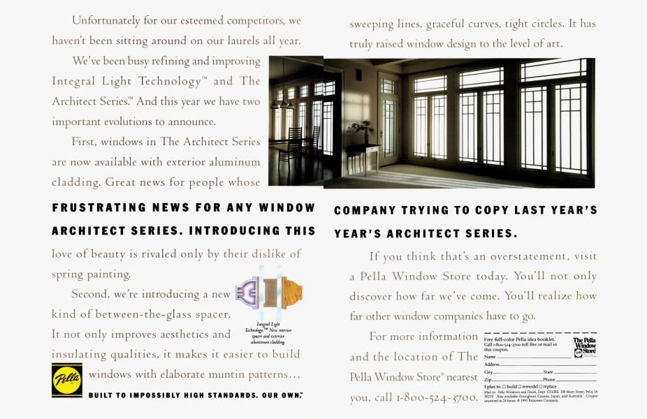 Pella® | Architectural Digest | FEBRUARY 1992