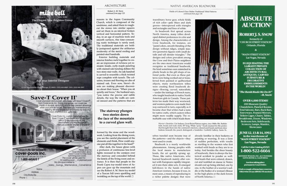 mike bell | Architectural Digest | JUNE 1992