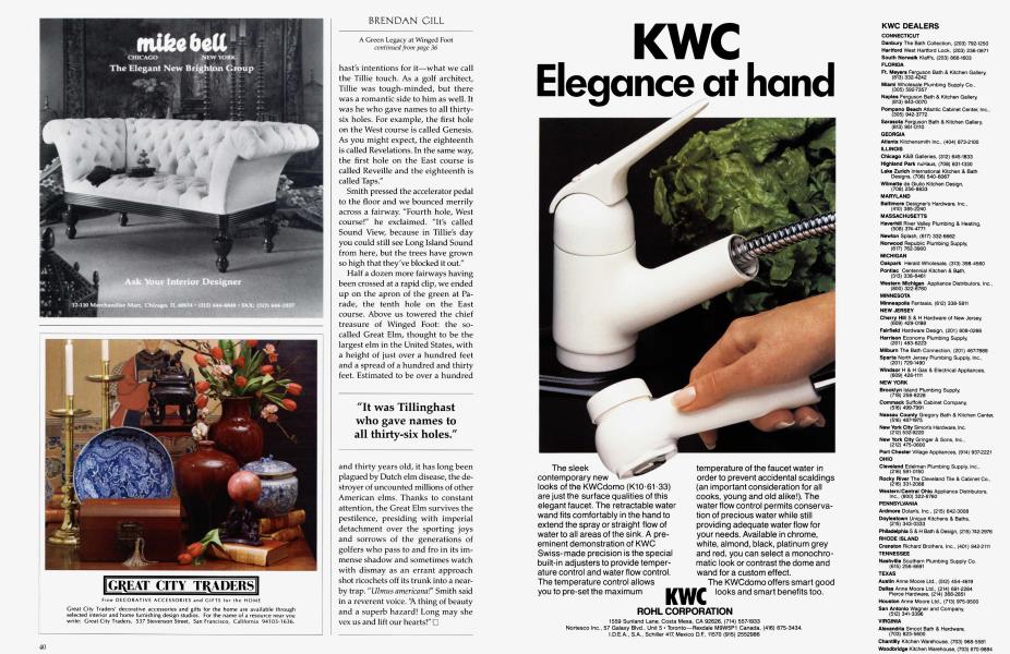Kwc | Architectural Digest | AUGUST 1992