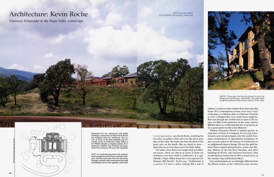 Architecture: Kevin Roche | Architectural Digest | AUGUST 1992