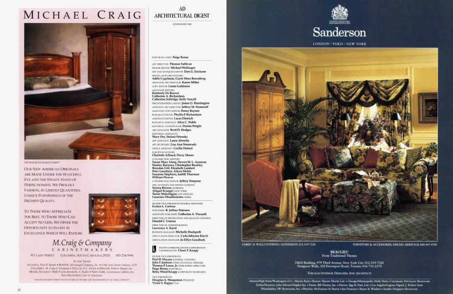 Michael Craig | Architectural Digest | AUGUST 1992