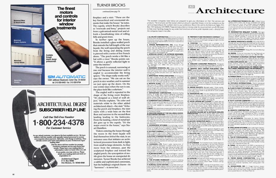 AD Architecture | Architectural Digest | SEPTEMBER 1992