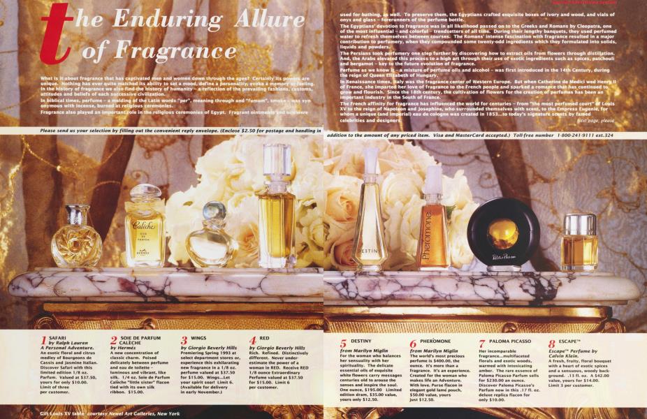 The Enduring Allure of Fragrance | Architectural Digest | OCTOBER 1992