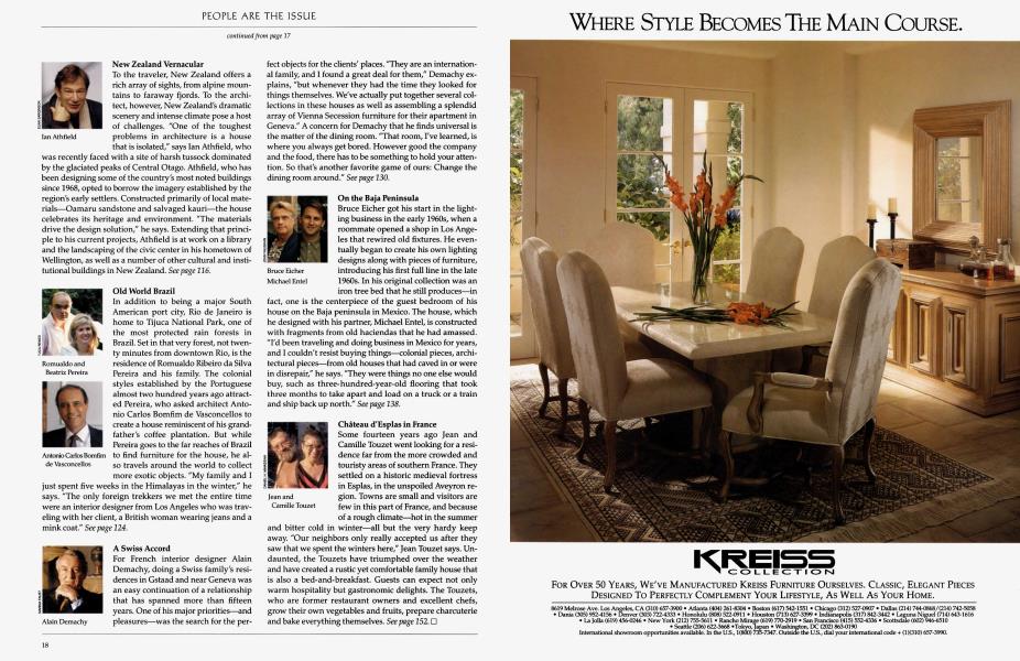 Kreiss Collection | Architectural Digest | JANUARY 1993
