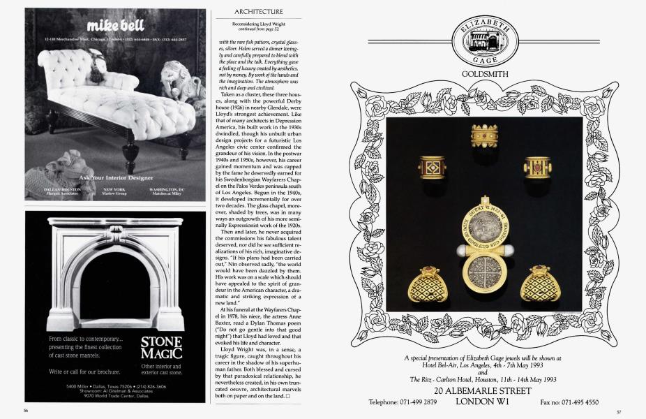 mike bell | Architectural Digest | MAY 1993