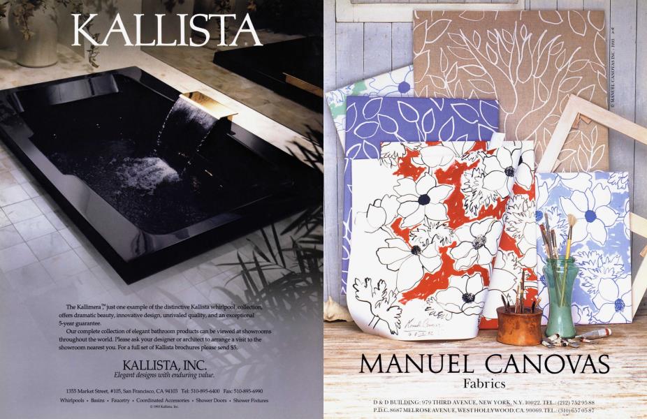 KALLISTA® | Architectural Digest | MAY 1993