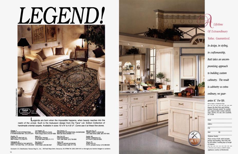 RUTT® | Architectural Digest | MAY 1993