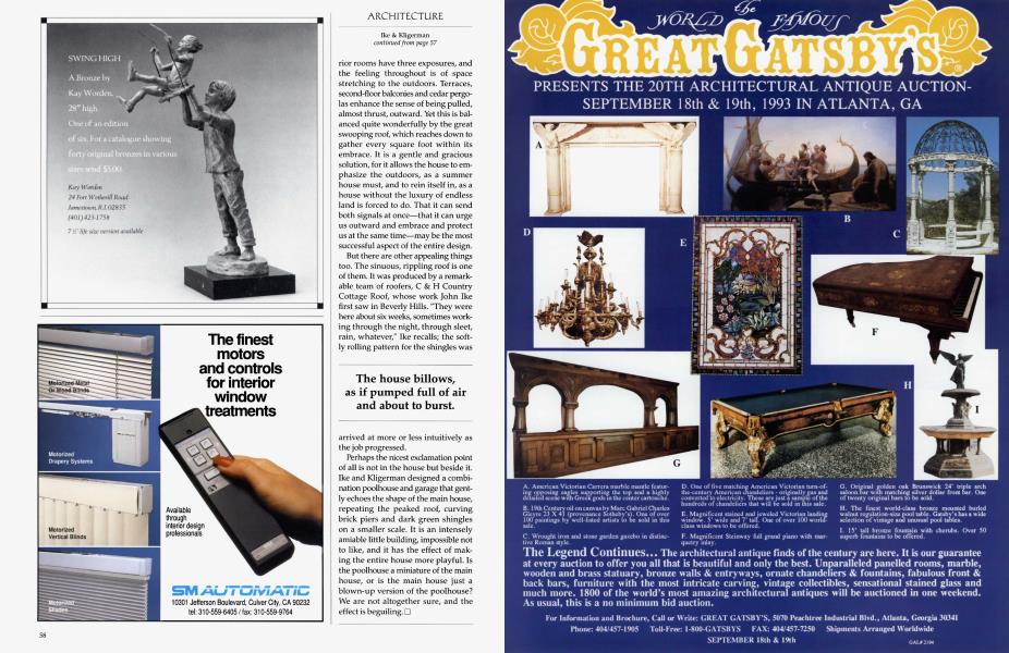 SM AUTOMATIC | Architectural Digest | SEPTEMBER 1993