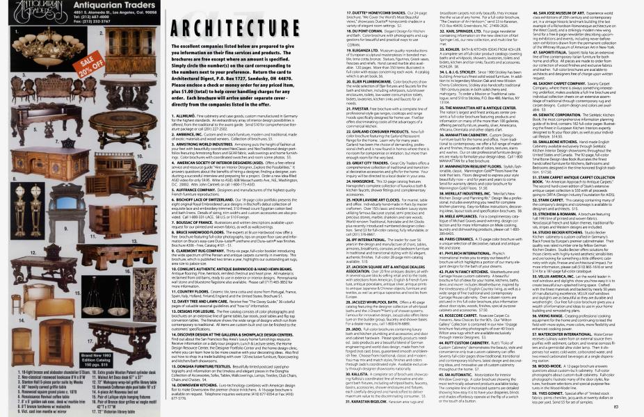 ARCHITECTURE | Architectural Digest | SEPTEMBER 1993