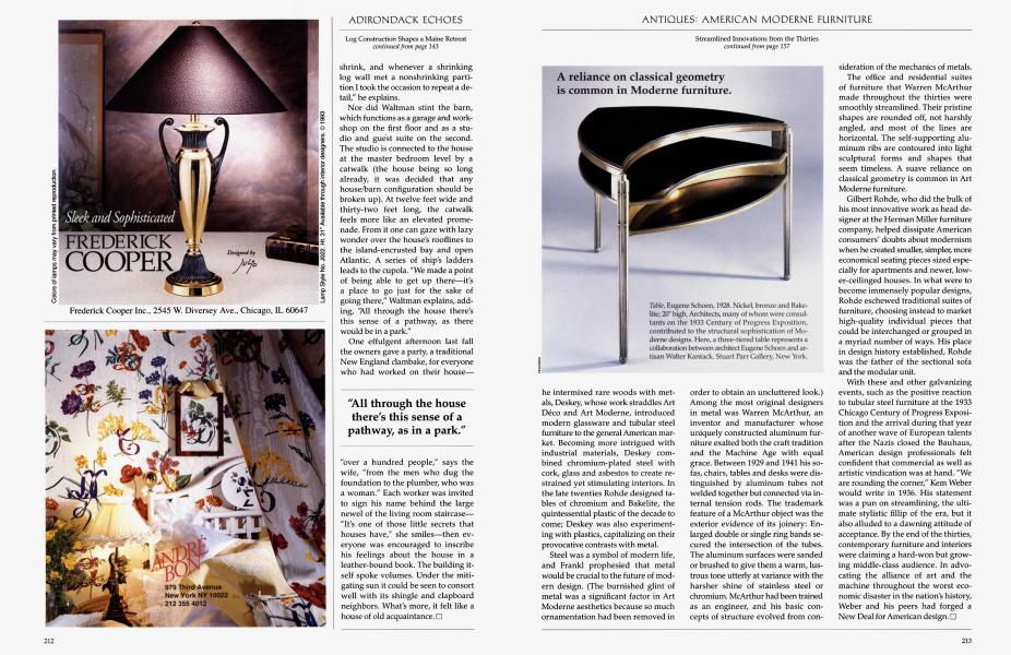 Frederick Cooper | Architectural Digest | OCTOBER 1993