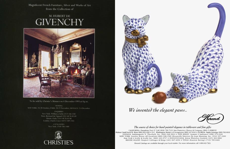 CHRISTIE'S | Architectural Digest | NOVEMBER 1993