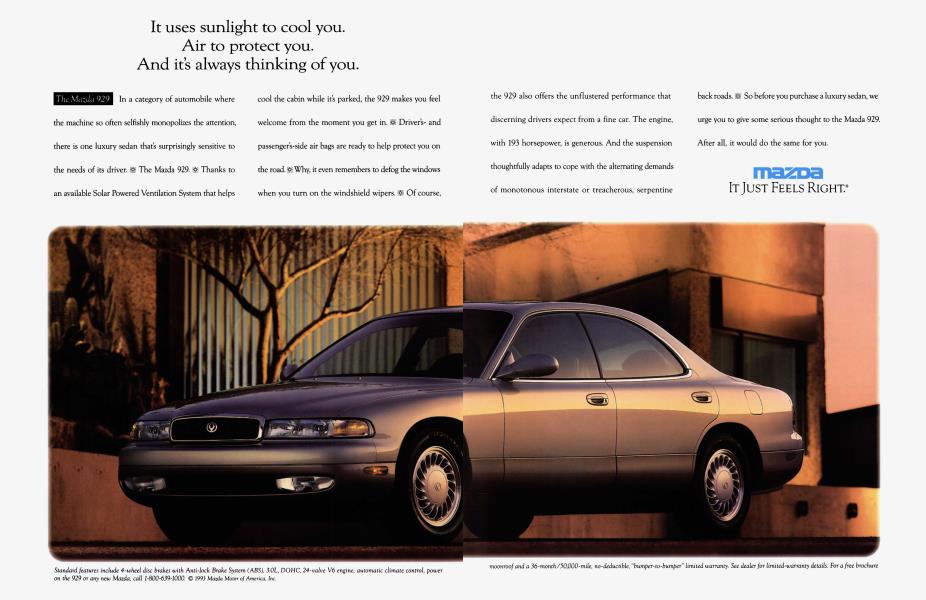 mazda | Architectural Digest | FEBRUARY 1994
