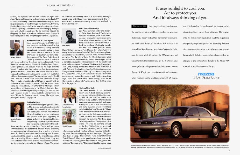 MAZDA | Architectural Digest | MARCH 1994