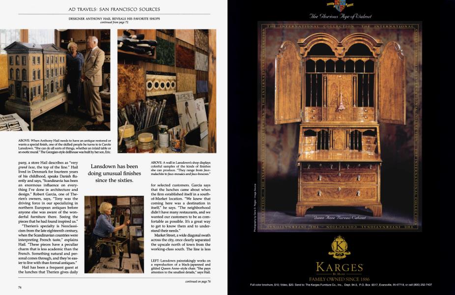 KARGES® | Architectural Digest | MARCH 1994