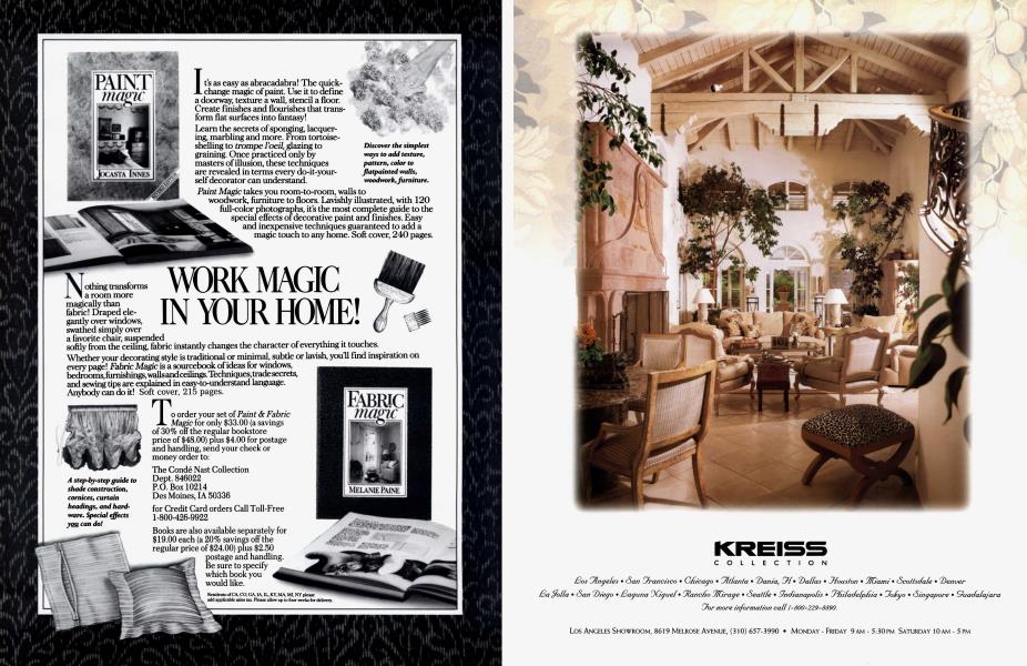 Work Magic in Your Home! | Architectural Digest | MAY 1994