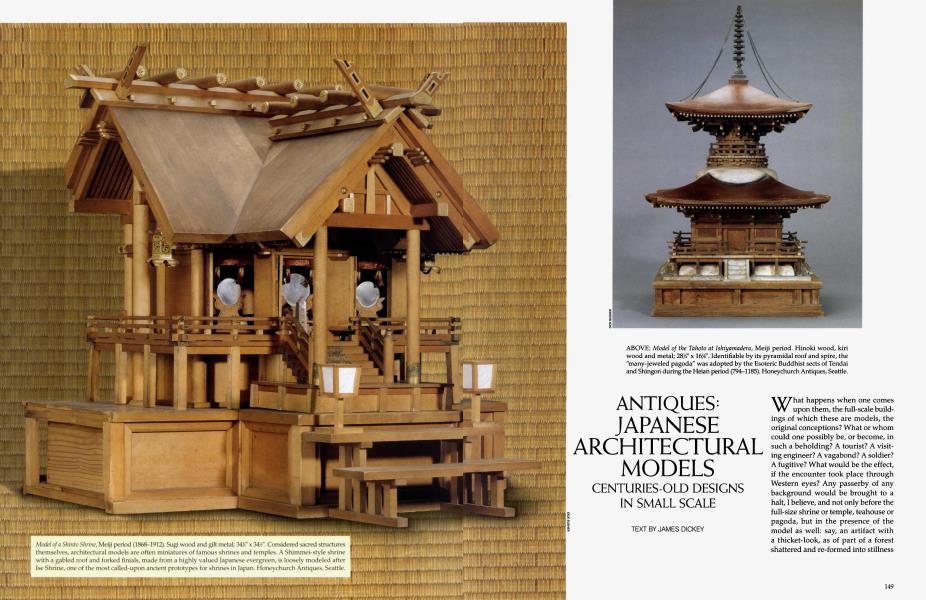 Antiques: Japanese Architectural Models | Architectural Digest | MAY 1994