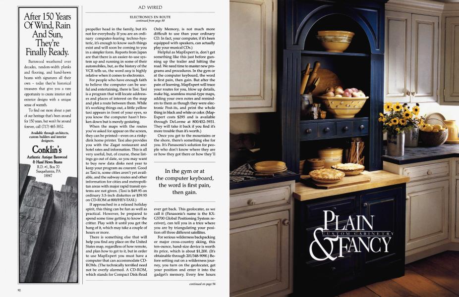 Plain & Fancy Custom Cabinetry | Architectural Digest | JUNE 1994