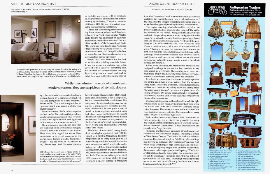 Antiquarian Traders | Architectural Digest | JULY 1994