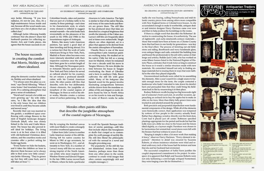 Antiquarian Traders | Architectural Digest | SEPTEMBER 1994