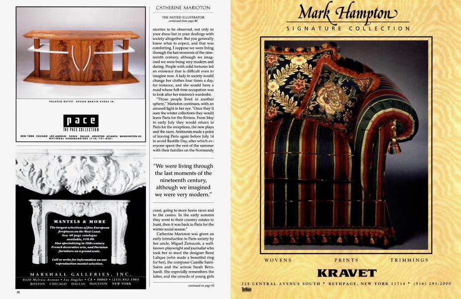 Mark Hampton | Architectural Digest | OCTOBER 1994