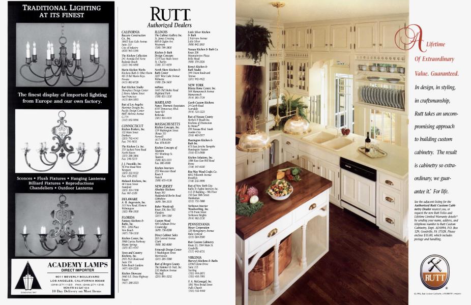 RUTT® | Architectural Digest | OCTOBER 1994
