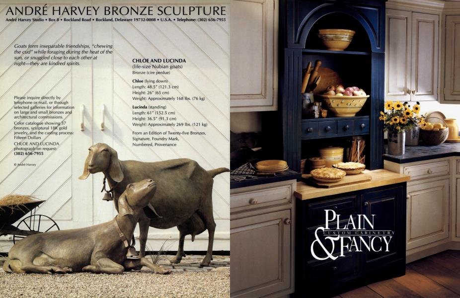ANDRÉ HARVEY BRONZE SCULPTURE | Architectural Digest | NOVEMBER 1994
