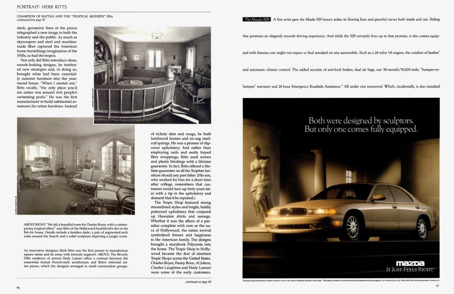 Mazda | Architectural Digest | NOVEMBER 1994