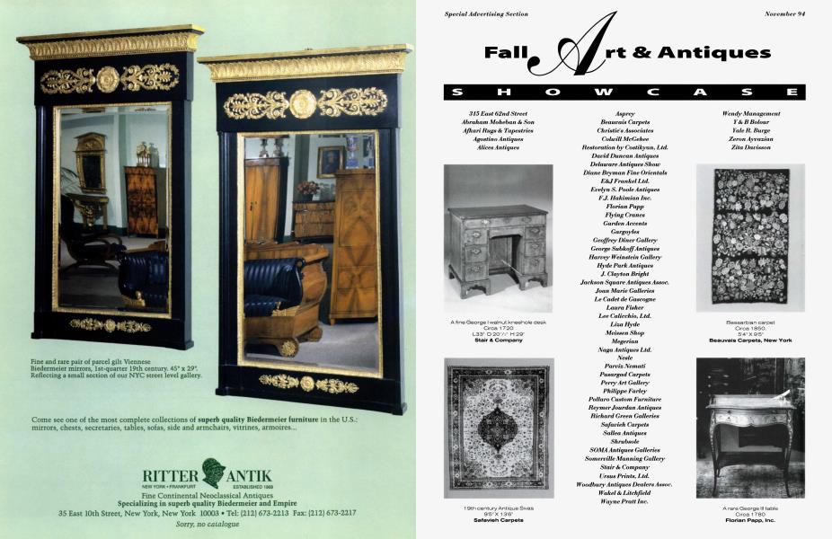 RITTER ANTIK | Architectural Digest | NOVEMBER 1994